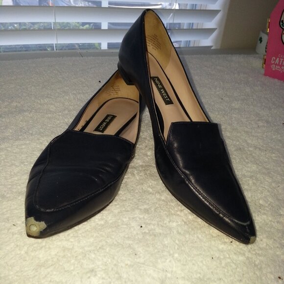 Nine West | Shoes | Nine West Air Crew Point Toe Ballet Flats Loafers ...